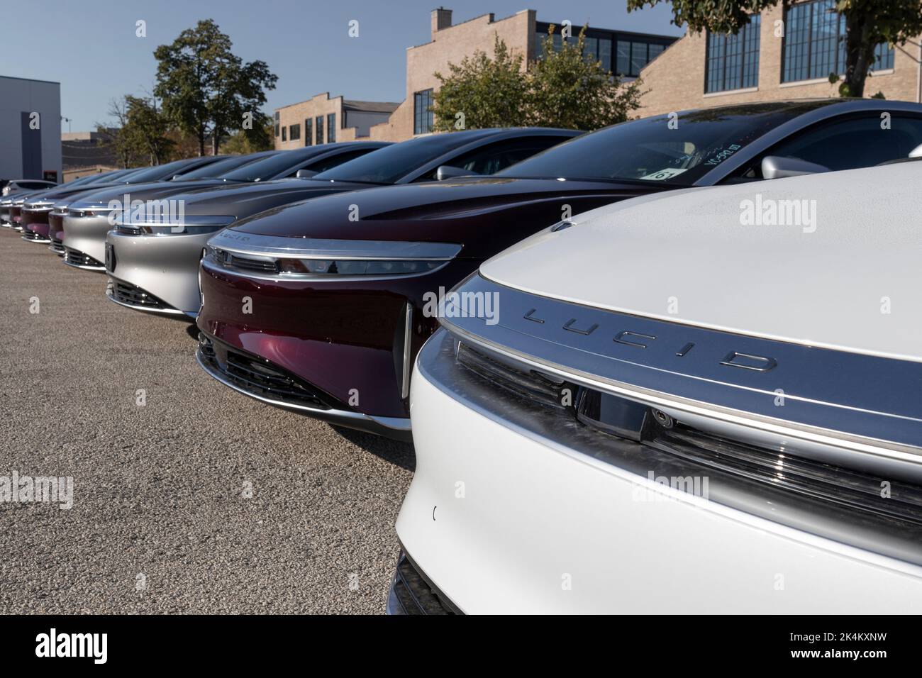 Chicago - Circa October 2022: Lucid Air Touring sedan display at the ...