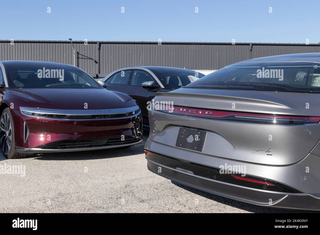 Chicago - Circa October 2022: Lucid Air Touring sedan display at the ...