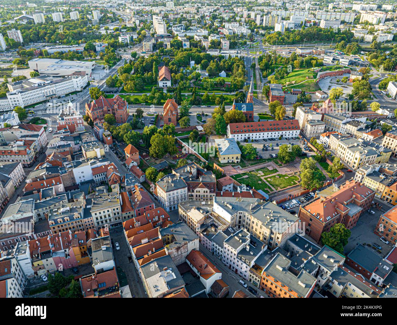 Torun. Aerial View of Old Town Hall in Torun. Historical Buildings of ...