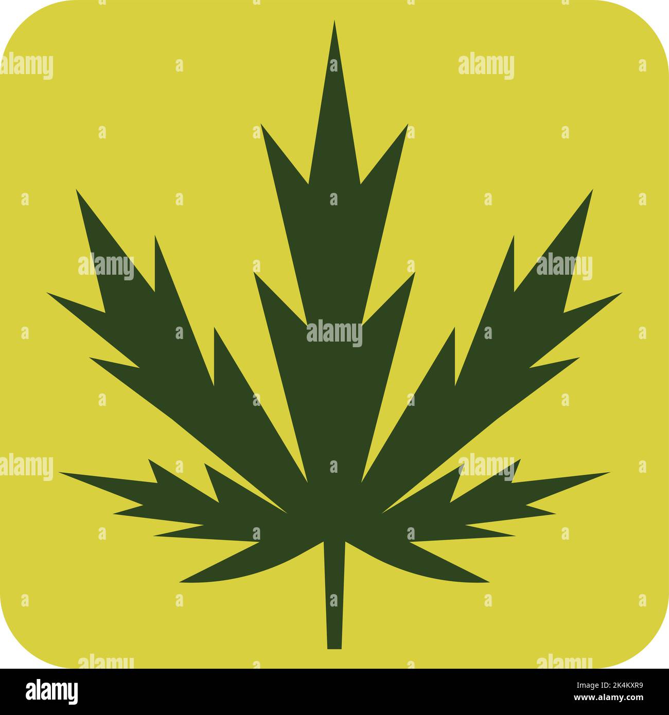 Cannabis leaf isolated Stock Vector Images - Alamy