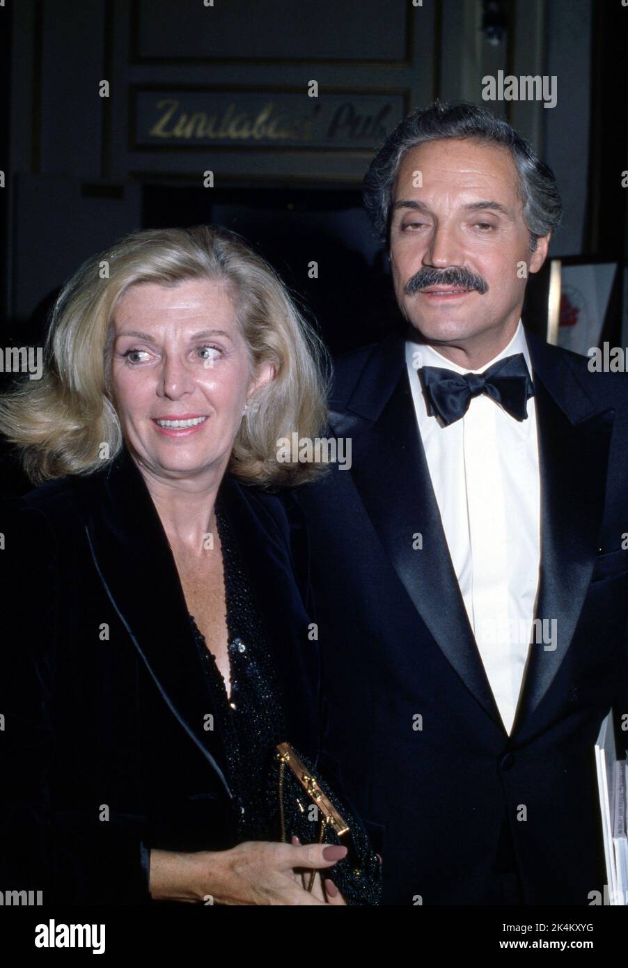 Hal Linden With Wife Frances Marie Martin Circa 1980s Credit Ralph Dominguezmediapunch Stock