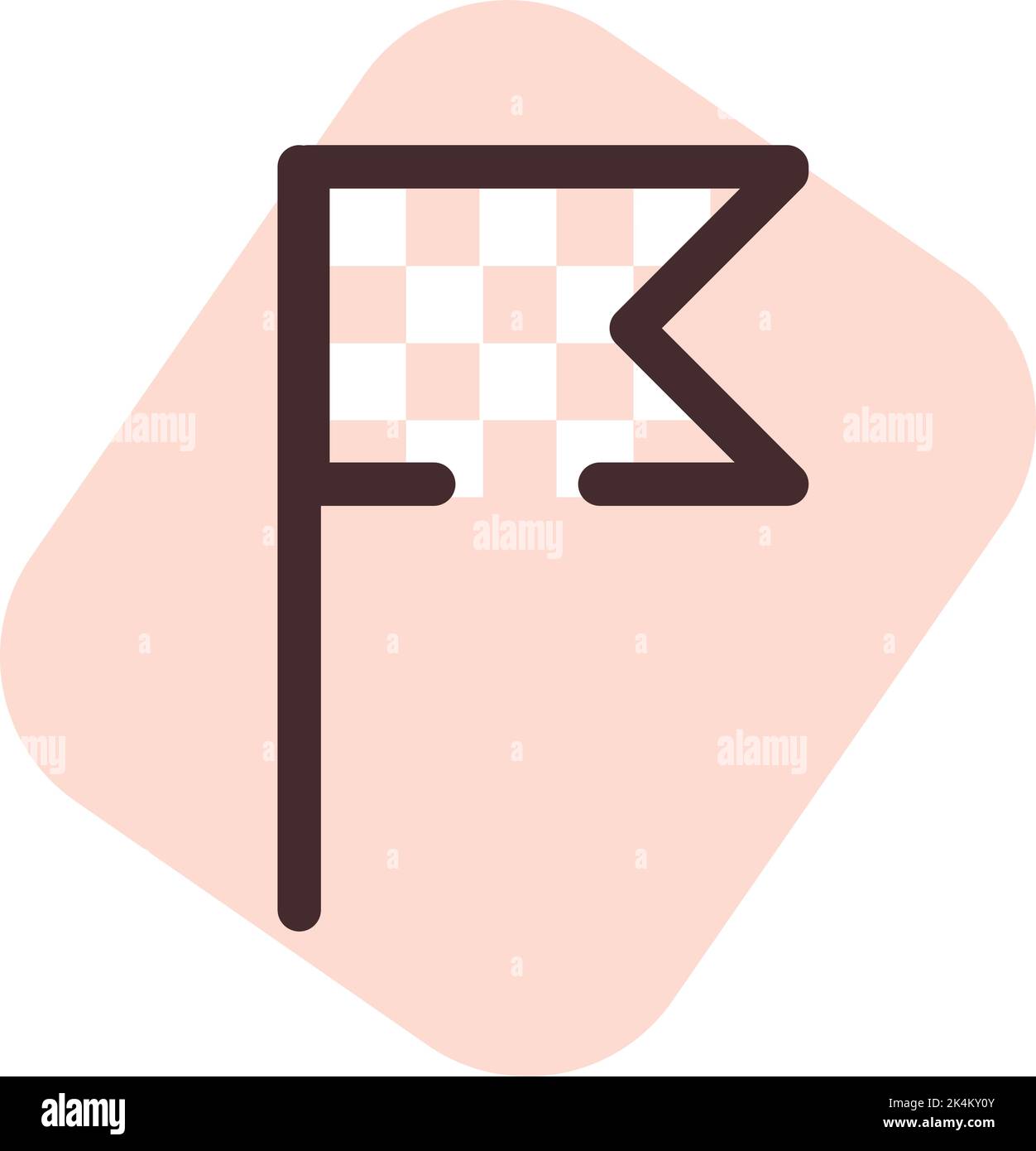 Car road flag, illustration, vector on a white background Stock Vector ...