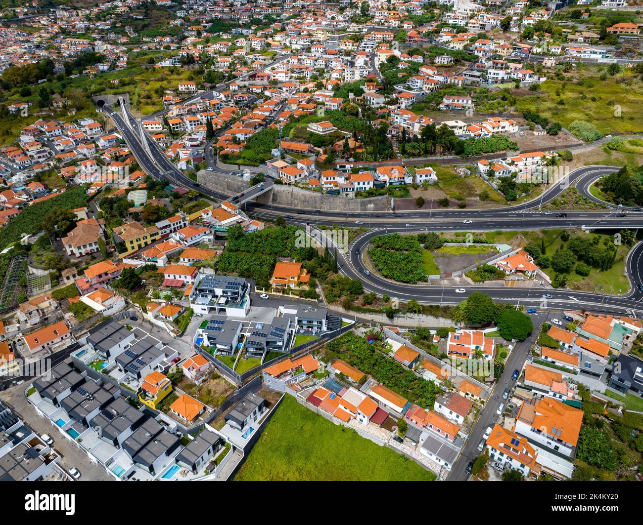Funchal Aerial View. Funchal is the Capital and Largest City of Madeira ...