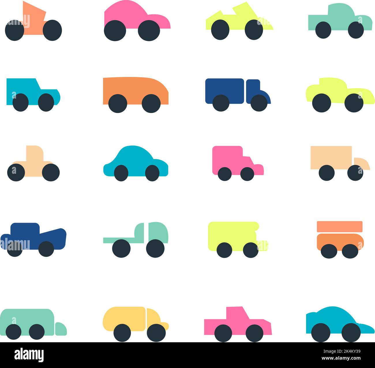 Side on cars Cut Out Stock Images & Pictures - Alamy