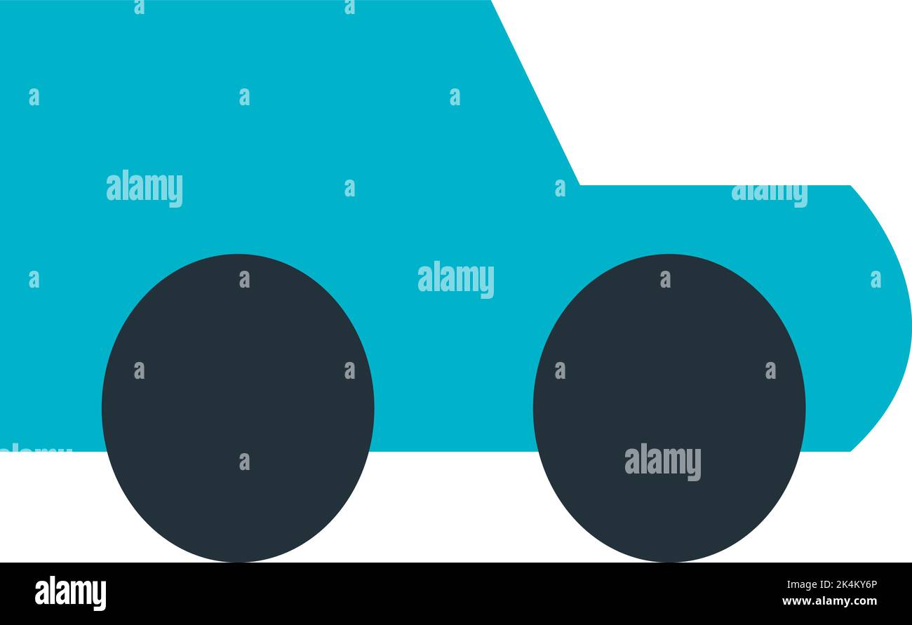 Baby blue truck Stock Vector Images - Alamy