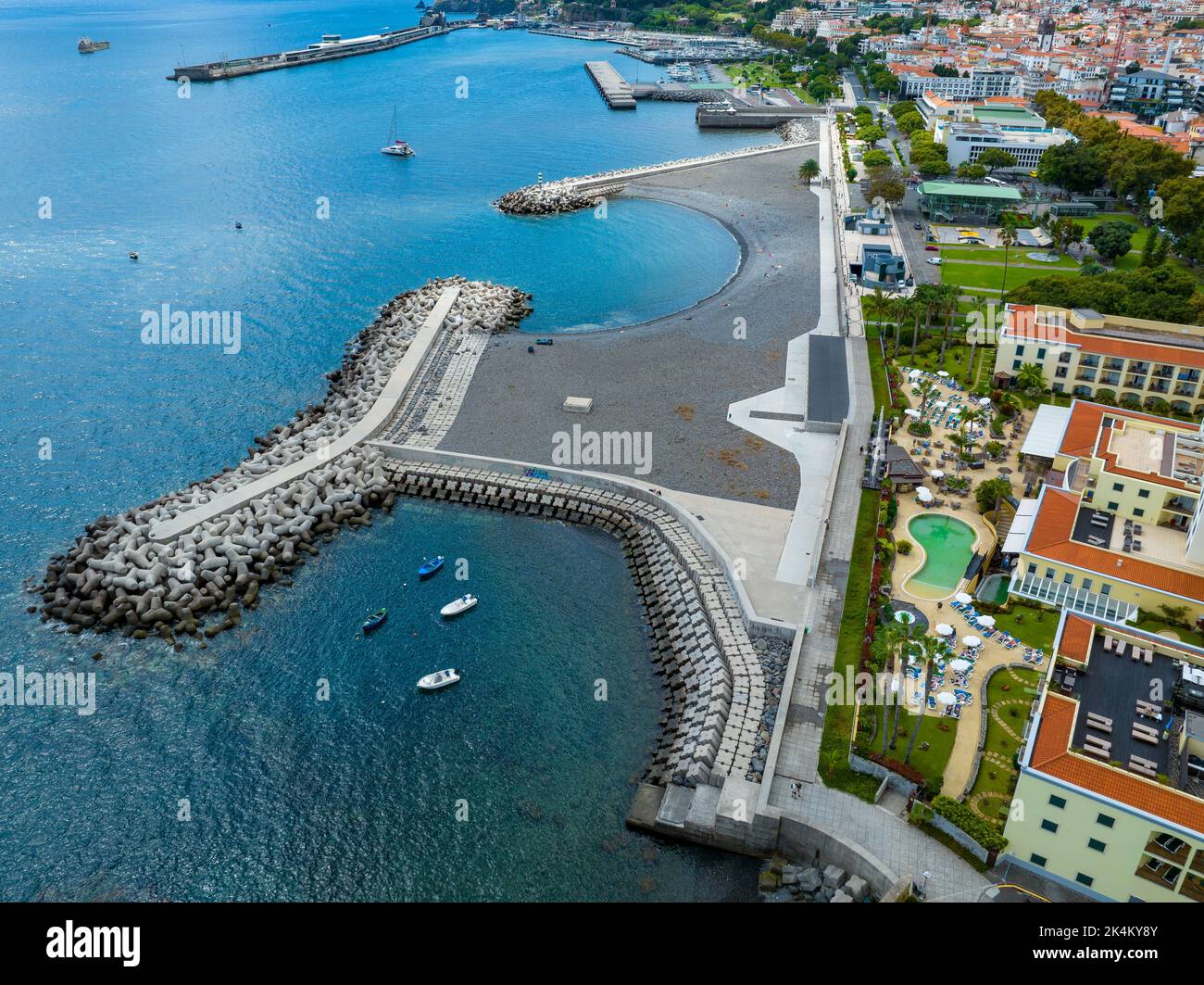 Funchal Aerial View. Funchal is the Capital and Largest City of Madeira ...