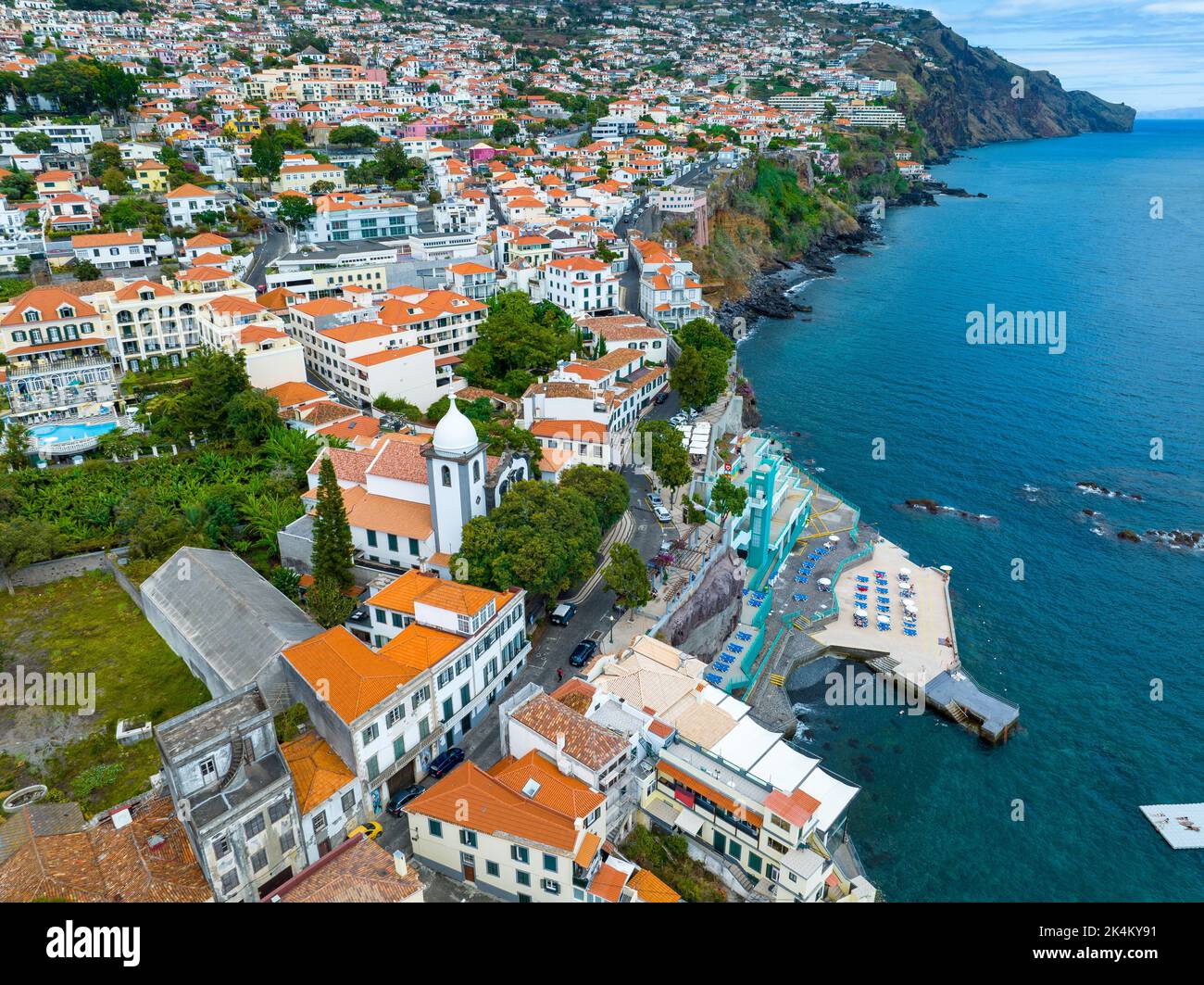Funchal Aerial View. Funchal is the Capital and Largest City of Madeira ...