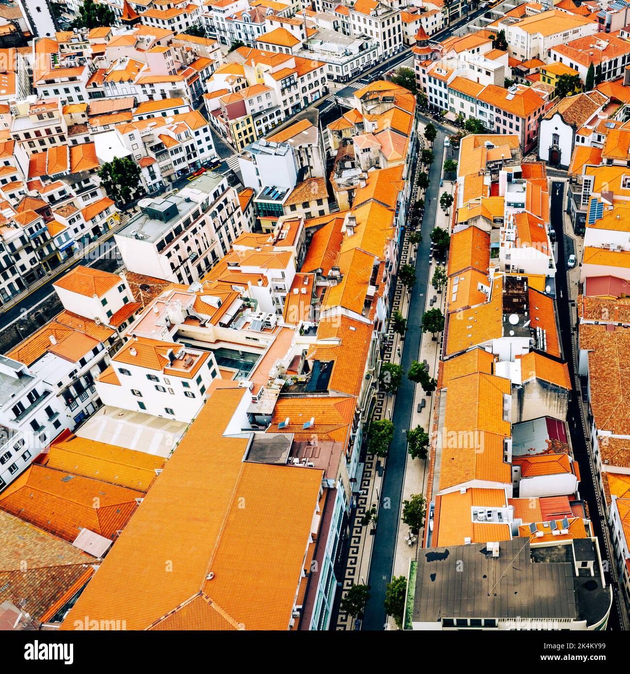Funchal Aerial View. Funchal is the Capital and Largest City of Madeira ...