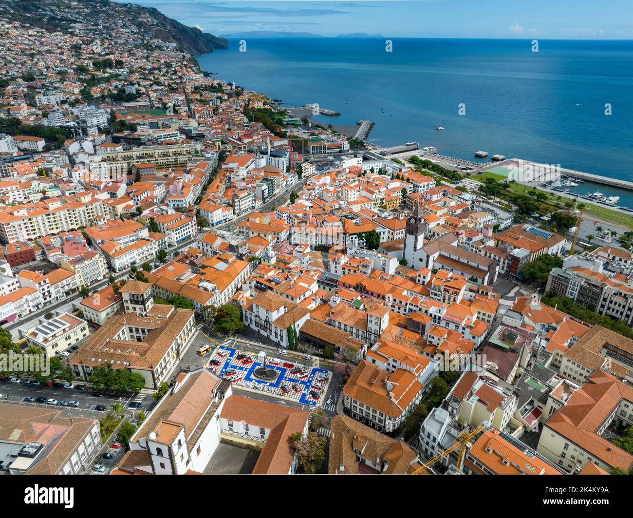 Funchal Aerial View. Funchal is the Capital and Largest City of Madeira ...