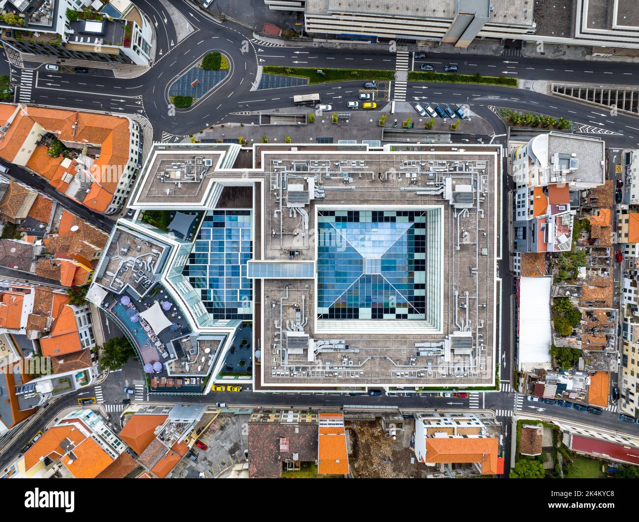 Funchal Aerial View. Funchal is the Capital and Largest City of Madeira ...