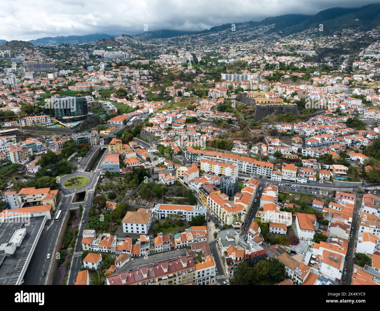Funchal Aerial View. Funchal is the Capital and Largest City of Madeira ...
