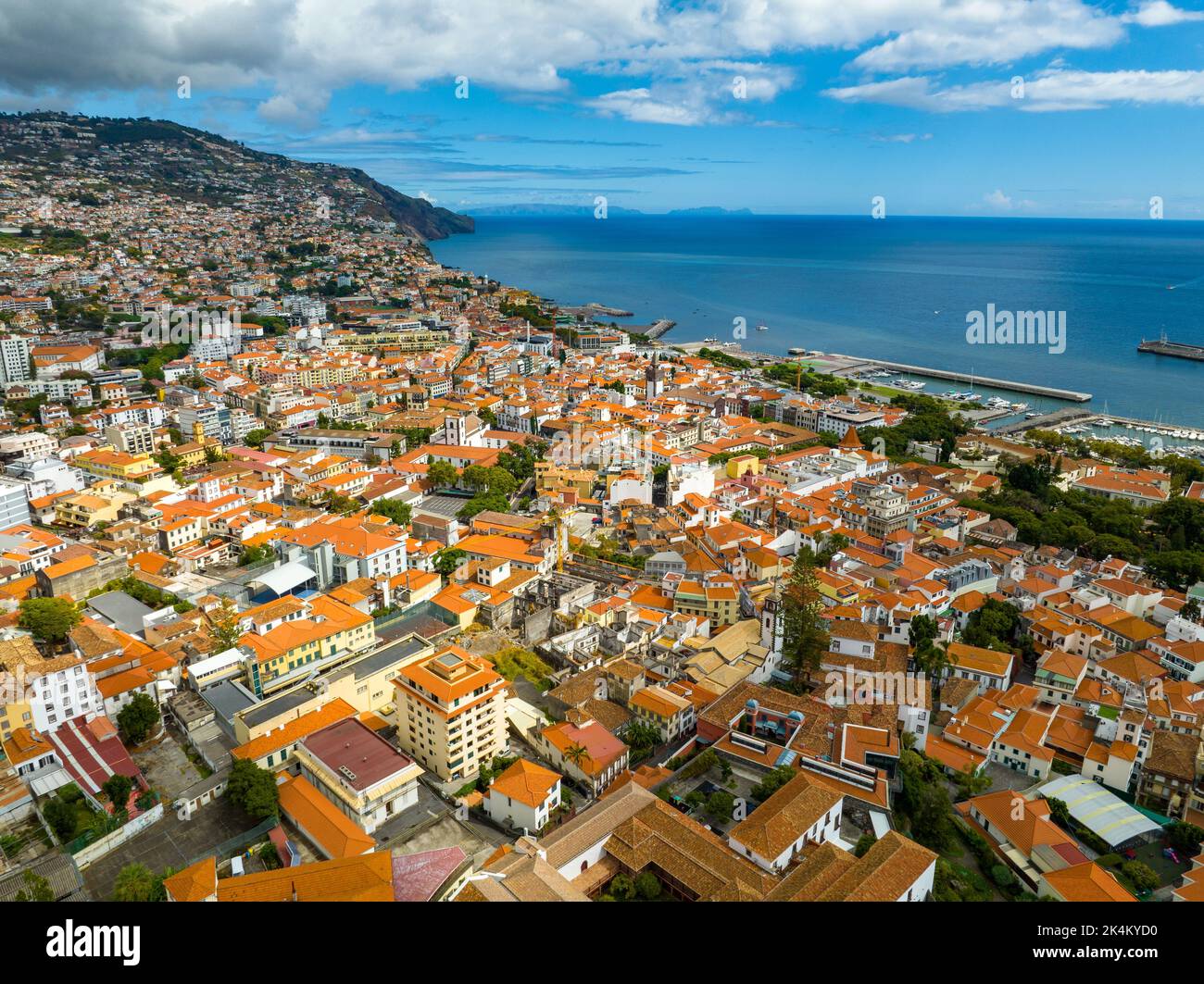 Funchal Aerial View. Funchal is the Capital and Largest City of Madeira ...