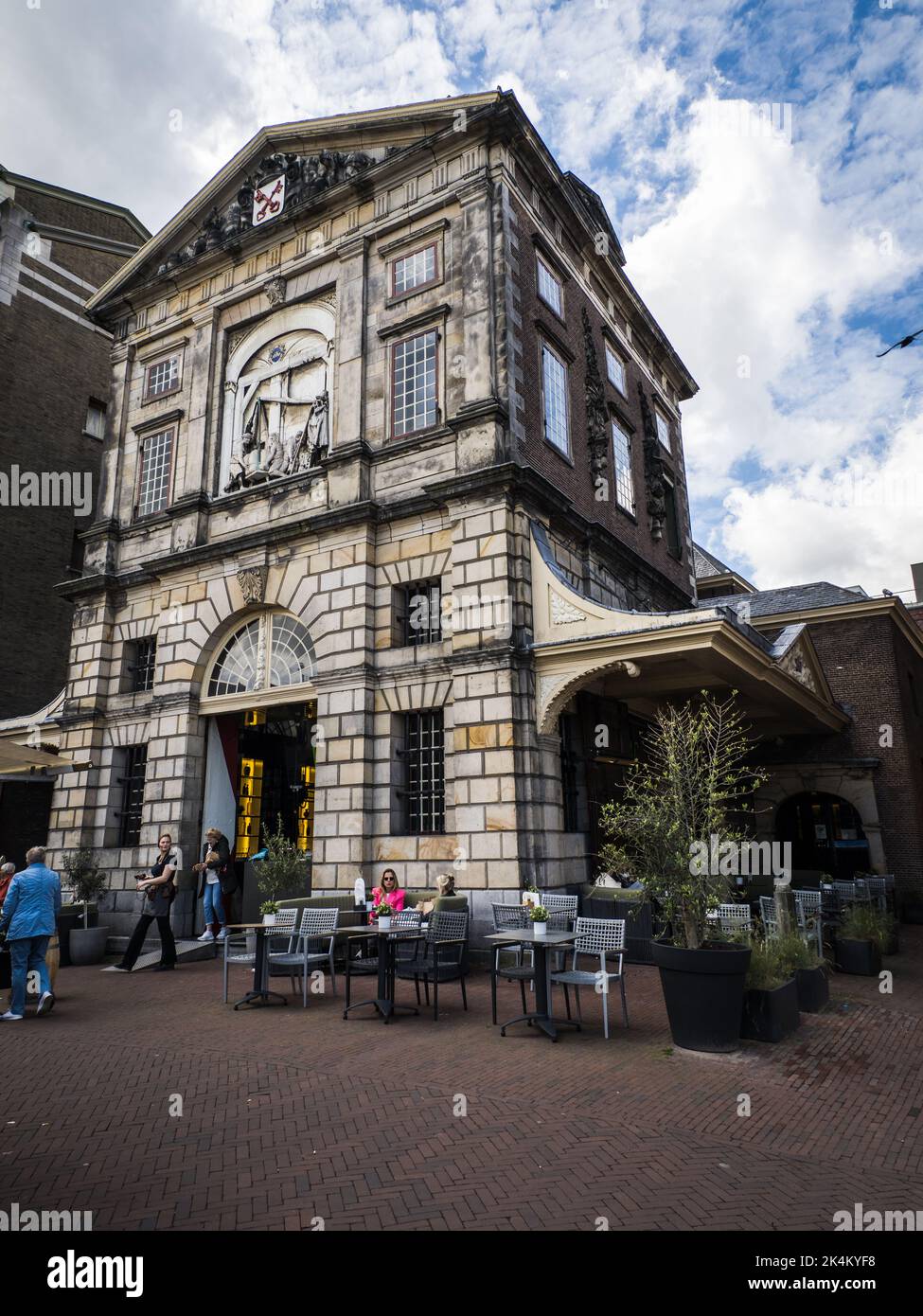 The De Waag Weigh House exterior, Leiden, Holland Stock Photo - Alamy