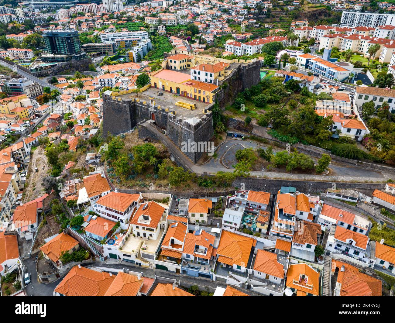 Funchal Aerial View. Funchal is the Capital and Largest City of Madeira ...