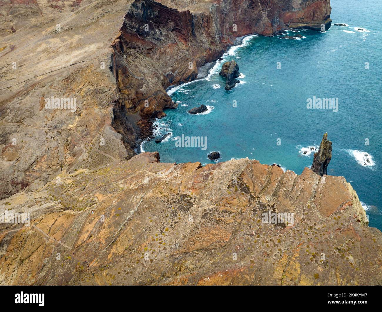 Madeira Aerial View. Landscape of Madeira Island - Ponta de Sao ...