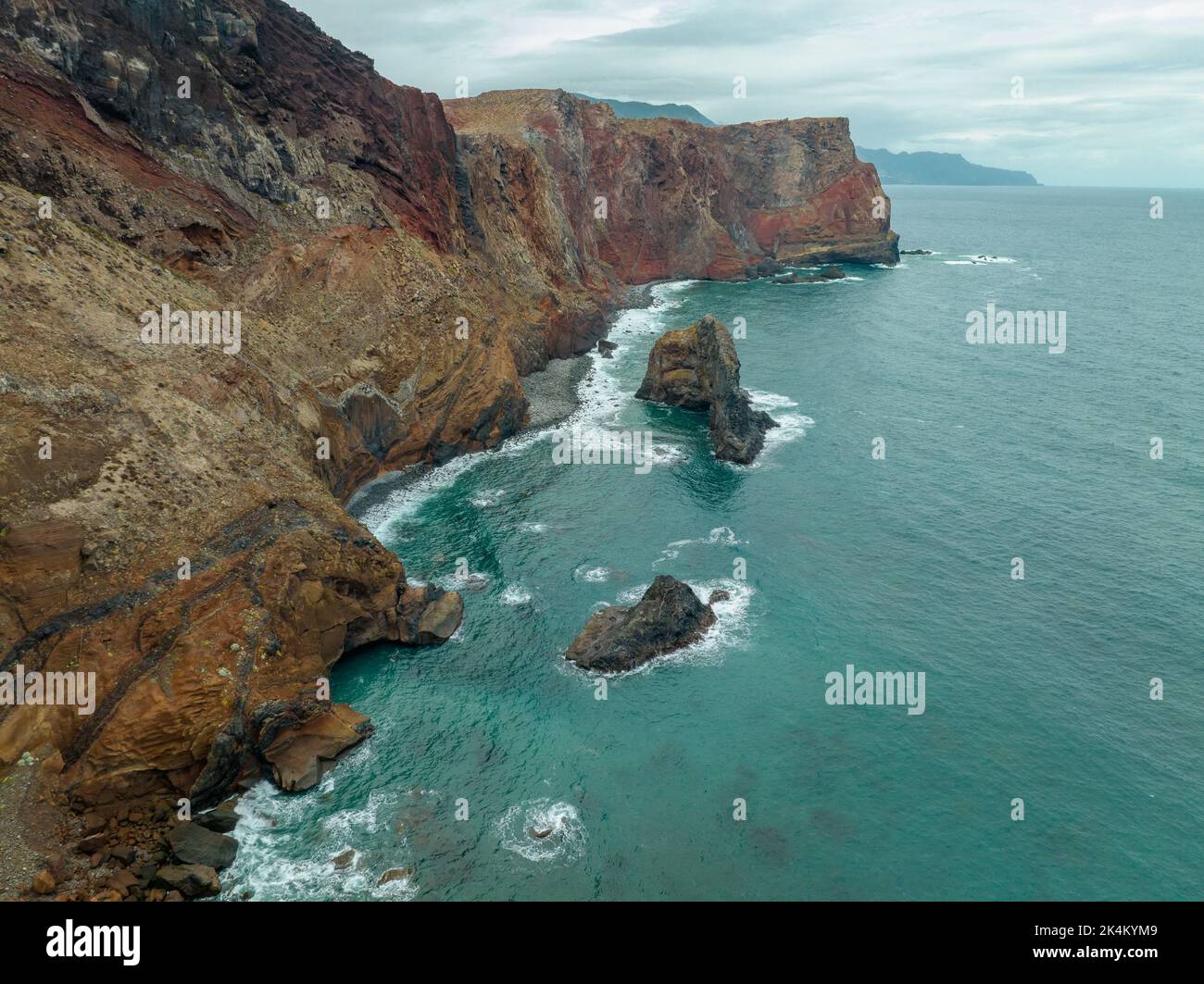Madeira Aerial View. Landscape of Madeira Island - Ponta de Sao ...