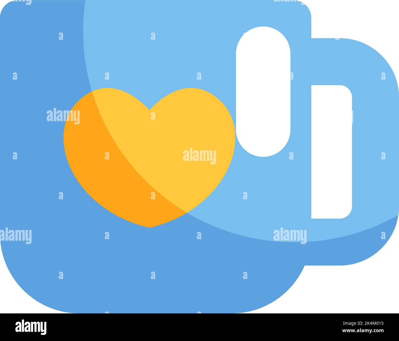 Red black heart cup Stock Vector Images - Alamy