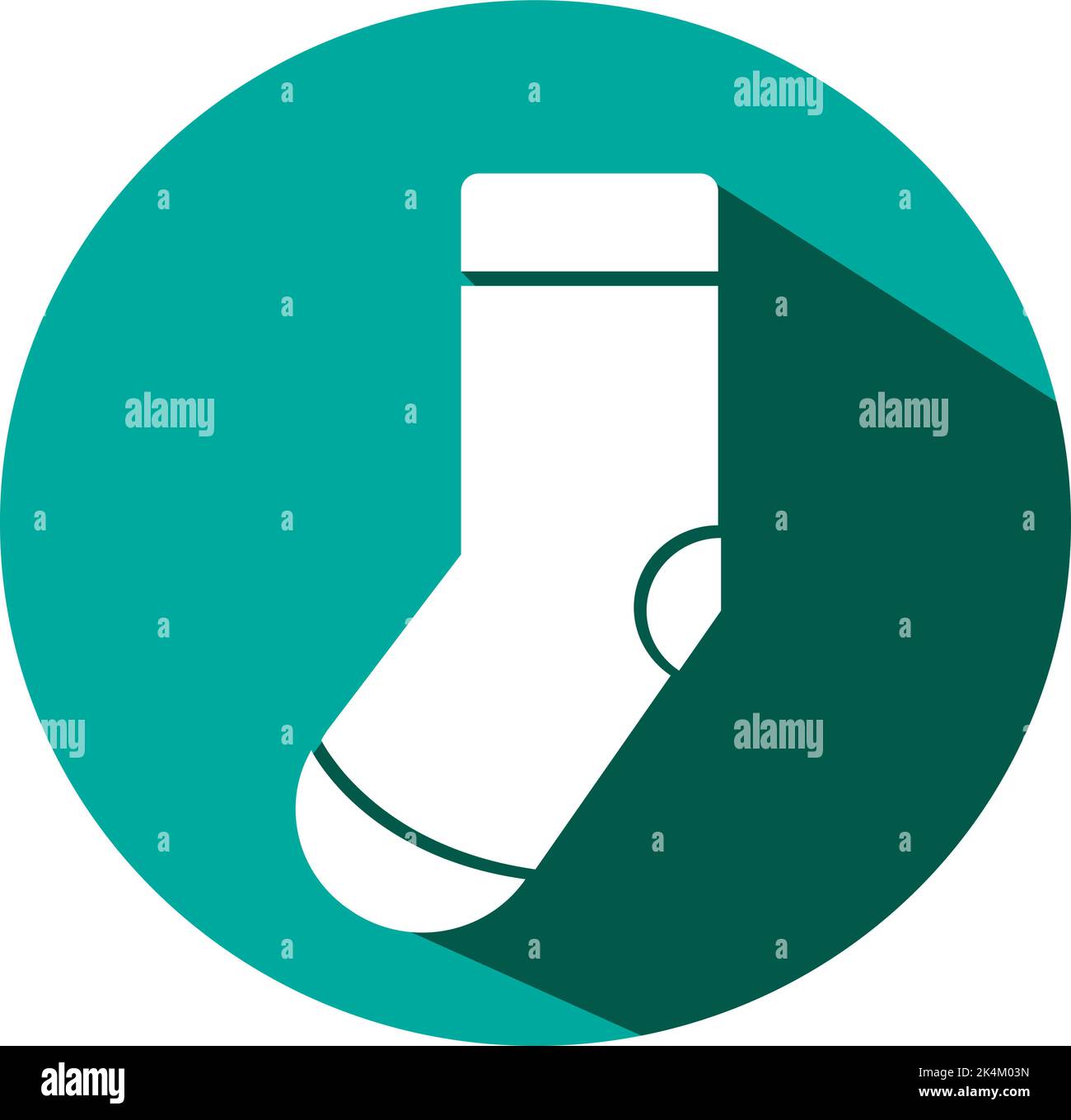 White sock, illustration, vector on a white background Stock Vector ...