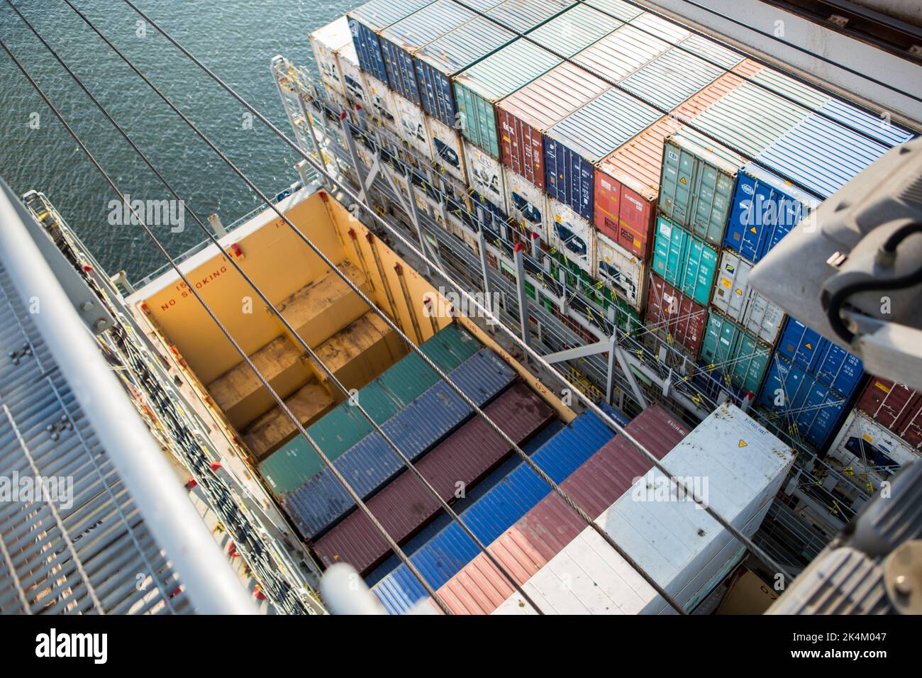 Odessa, Ukraine SIRCA 2018: Container ship in port at container ...