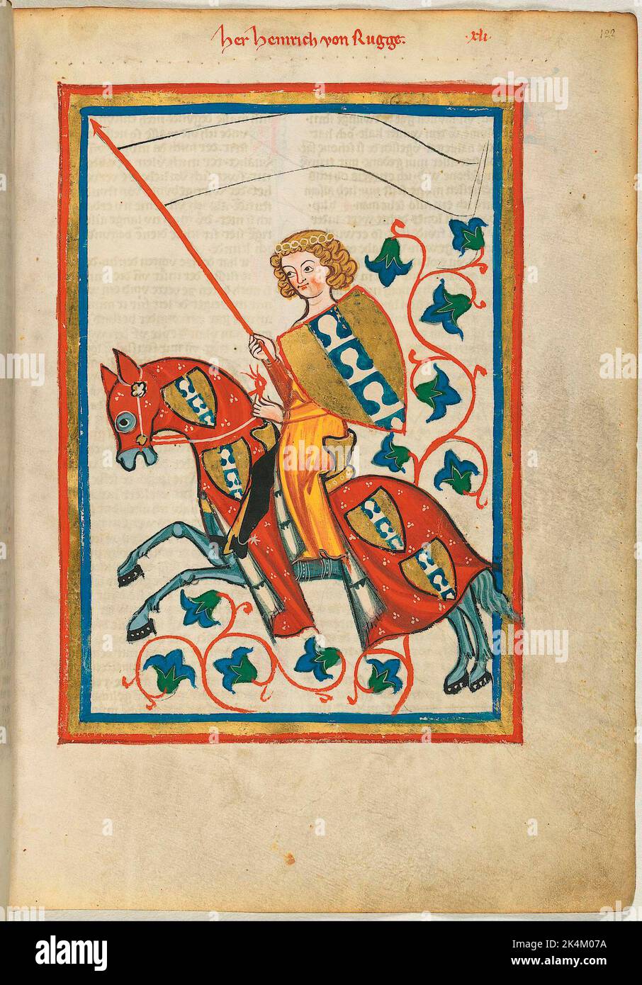 The "Codex Manesse", also known as the "Great Heidelberg Book of Songs ...