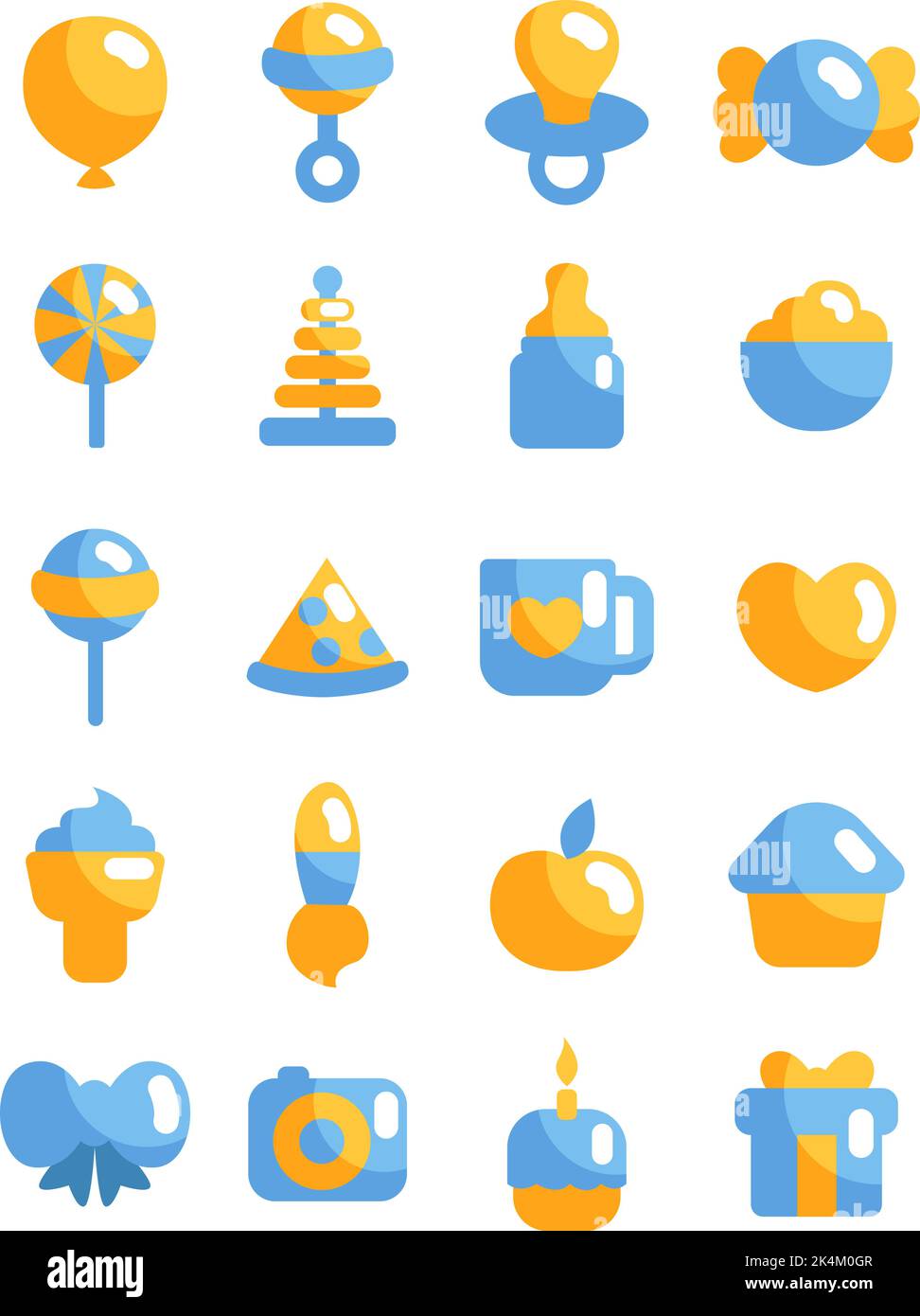 Childhood memories, illustration, vector on a white background Stock ...