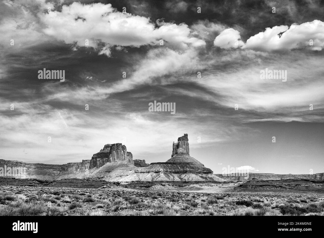 The Candlestick Tower, a Wingate sandstone monolith on the White Rim in ...