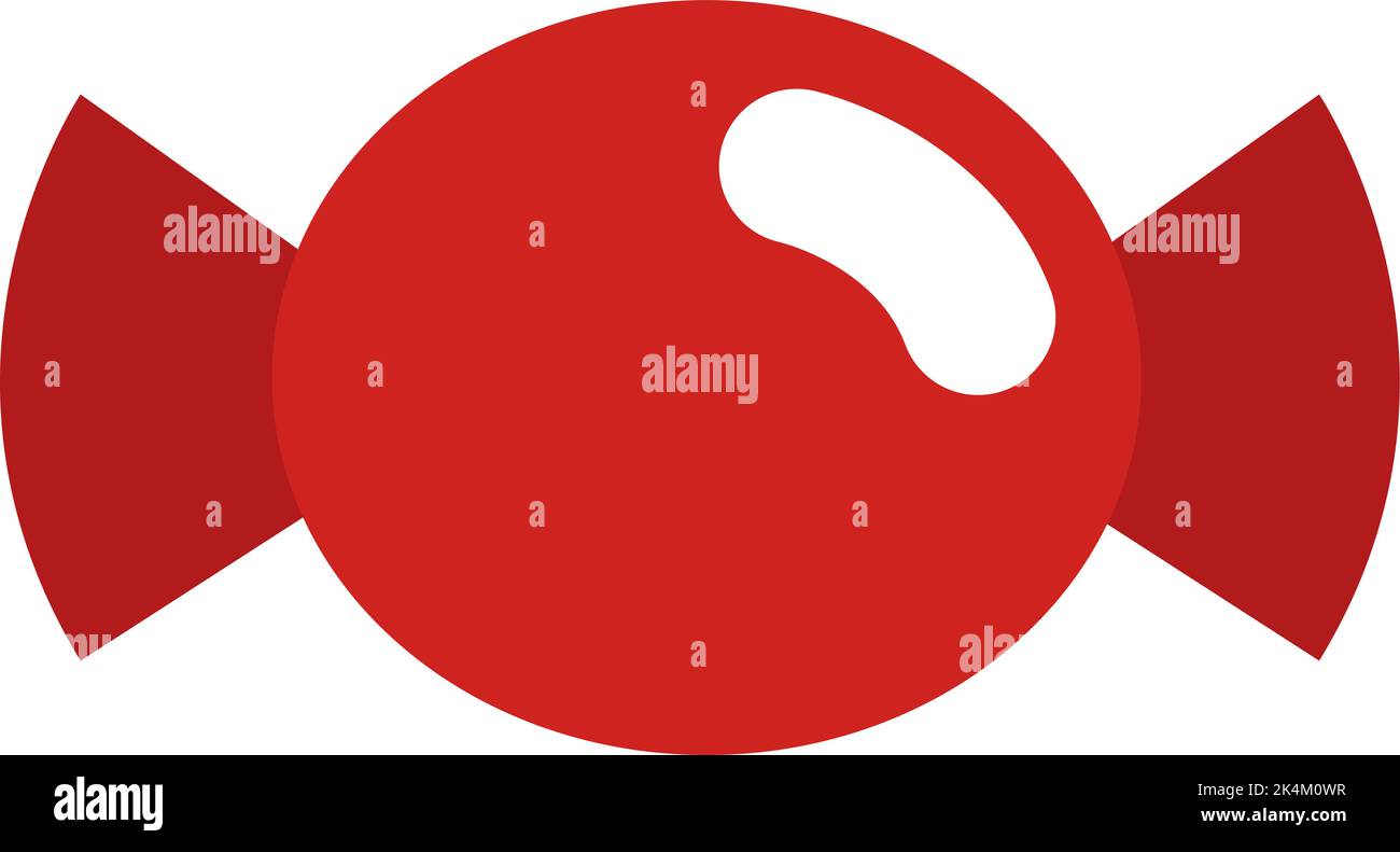 Red lollipop candy on white Stock Vector Images - Alamy