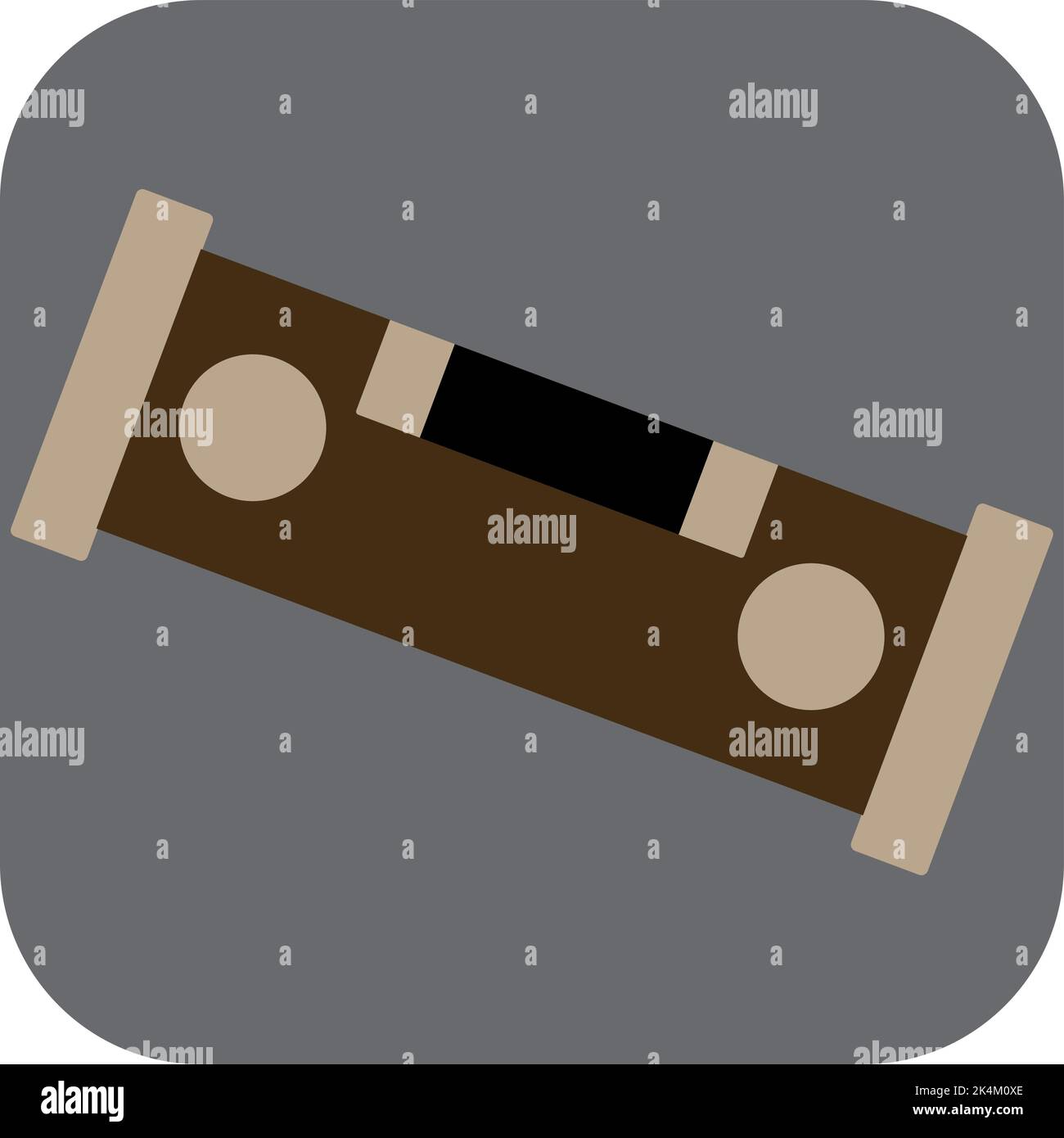 Engineering spirit level, illustration, vector on a white background ...