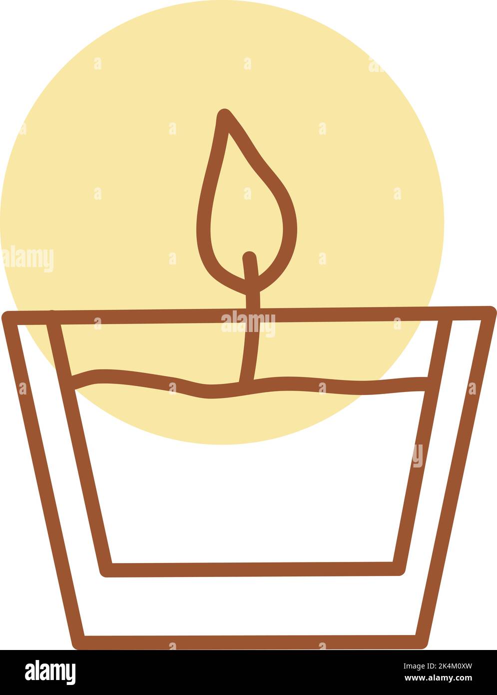 Old candle lantern on Stock Vector Images - Alamy
