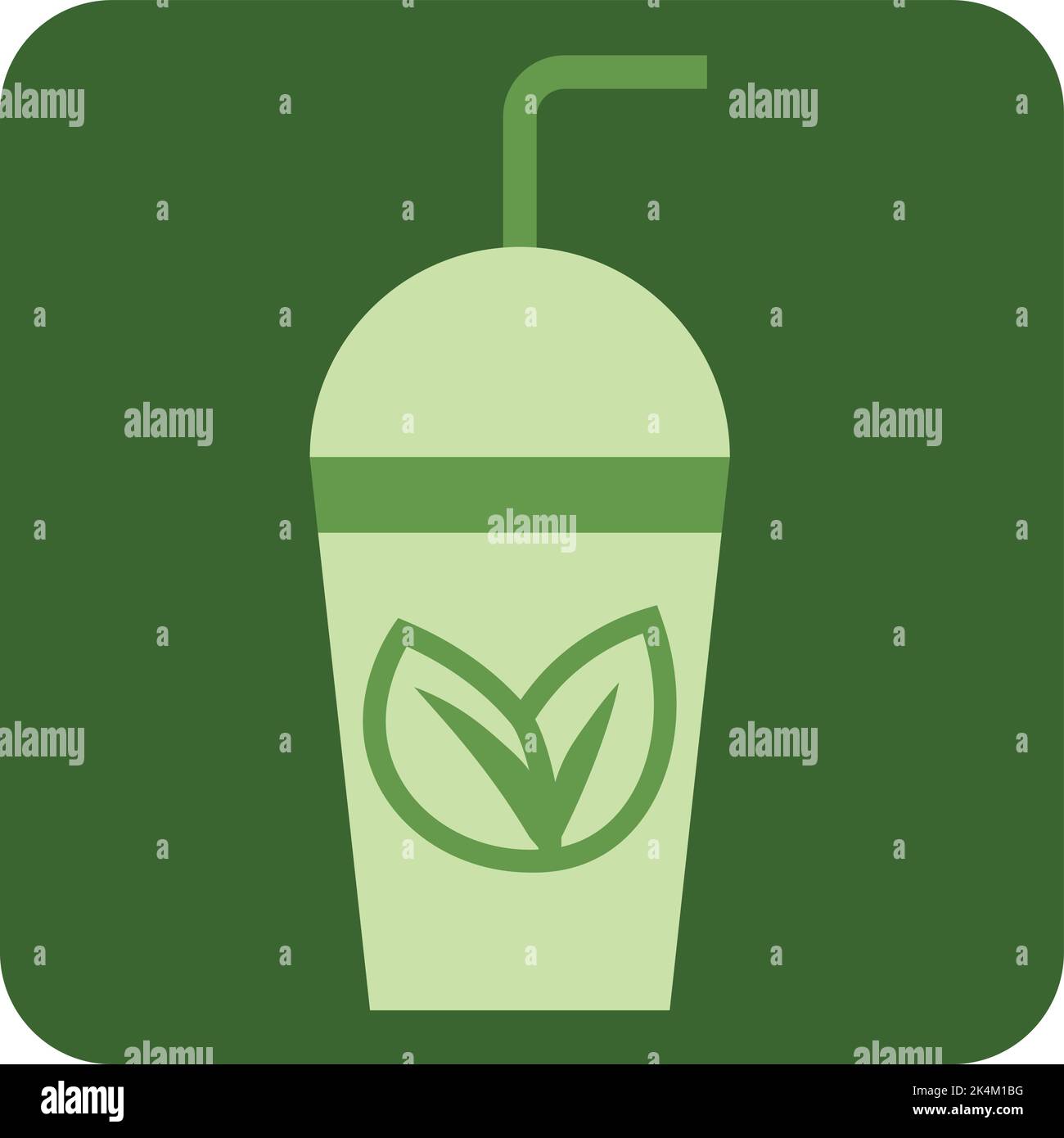 Iced tea, illustration, vector on a white background Stock Vector Image ...