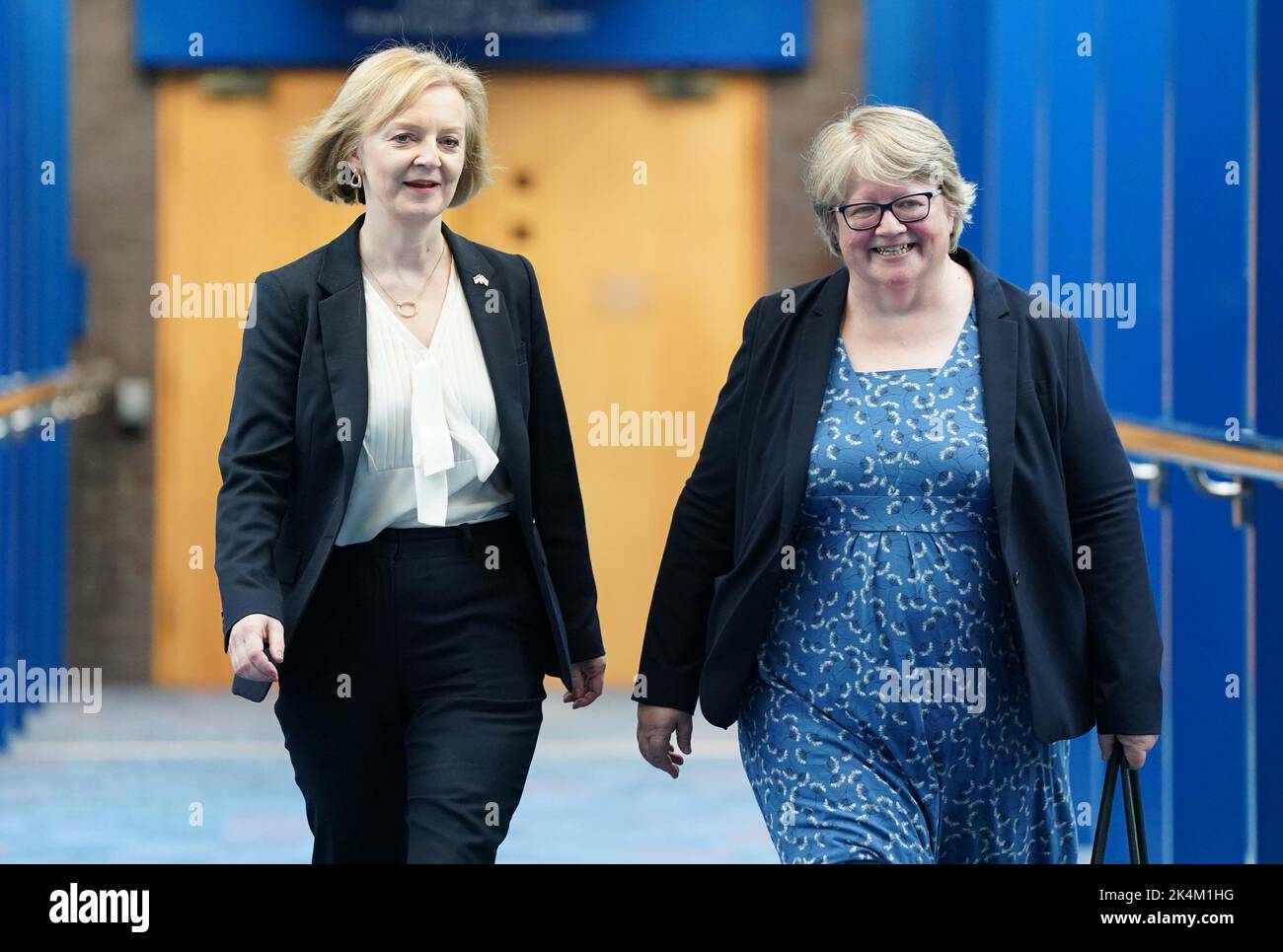 Prime Minister Liz Truss (left) and Deputy Prime Minister and Health ...
