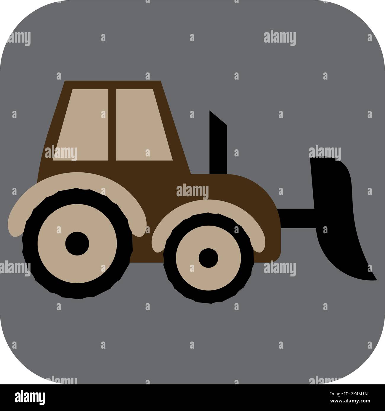 Engineering machine, illustration, vector on a white background Stock ...