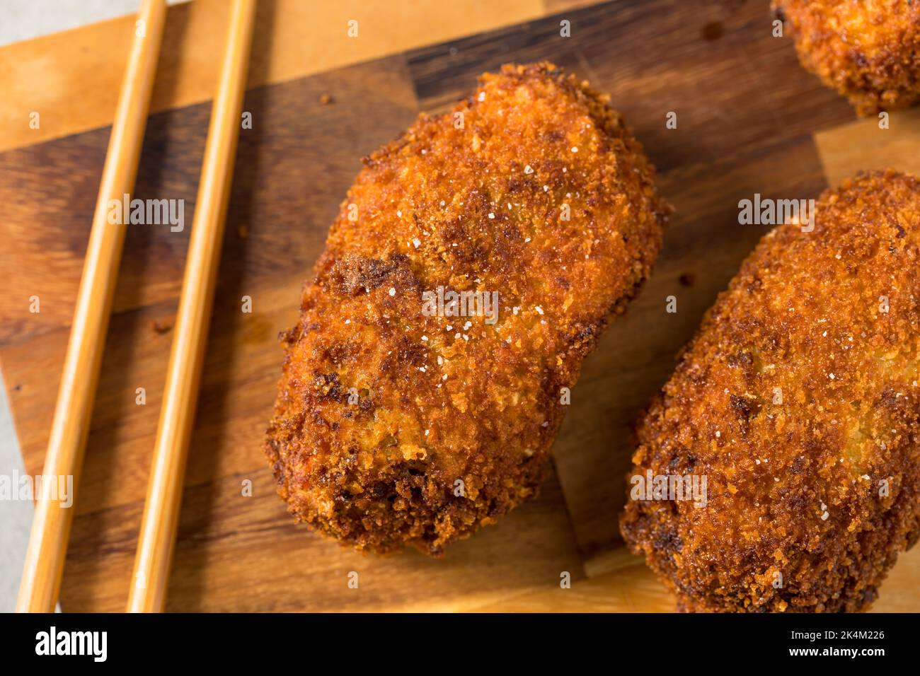 Homemade Japanese Beef Korokke Croquette with Panko and Potato Stock ...