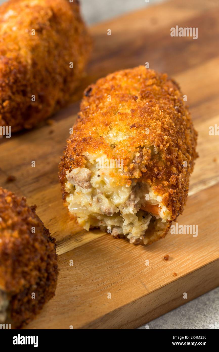 Homemade Japanese Beef Korokke Croquette with Panko and Potato Stock ...