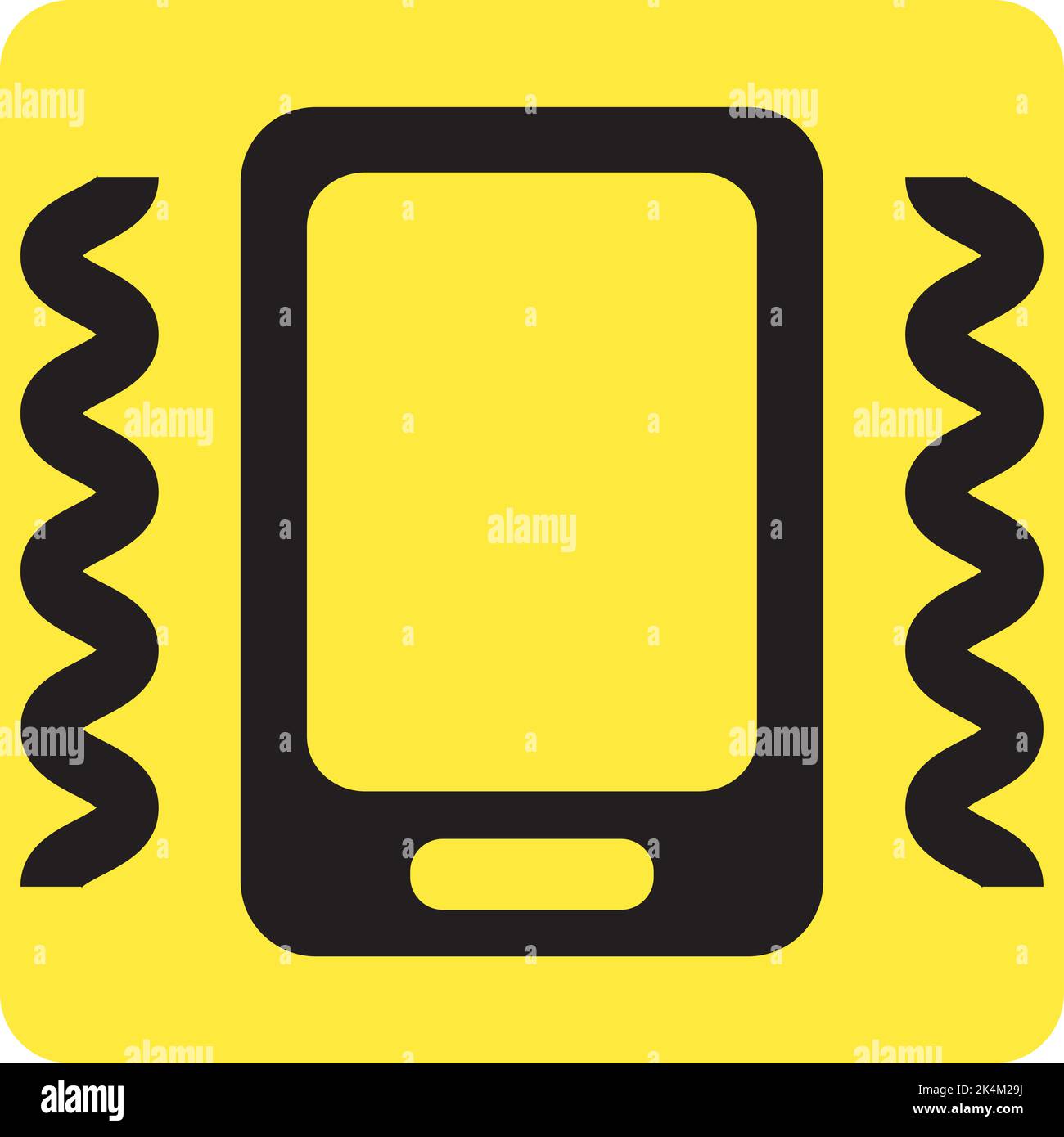 Phone vibrate, illustration, vector on a white background Stock Vector ...