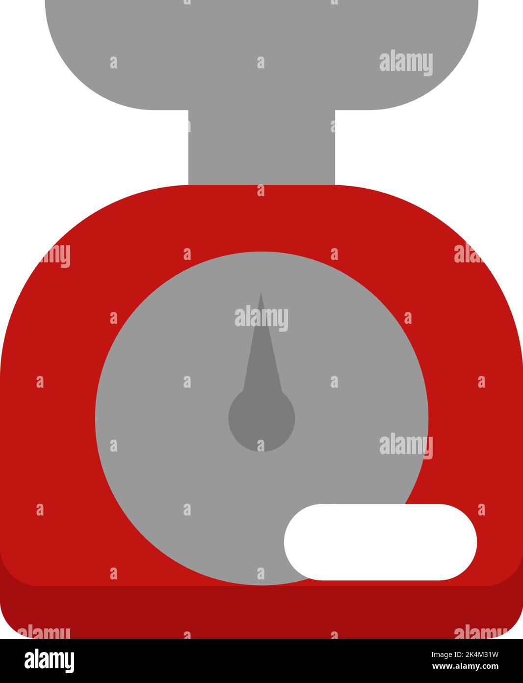 Cooking scale, illustration, vector on a white background Stock Vector ...