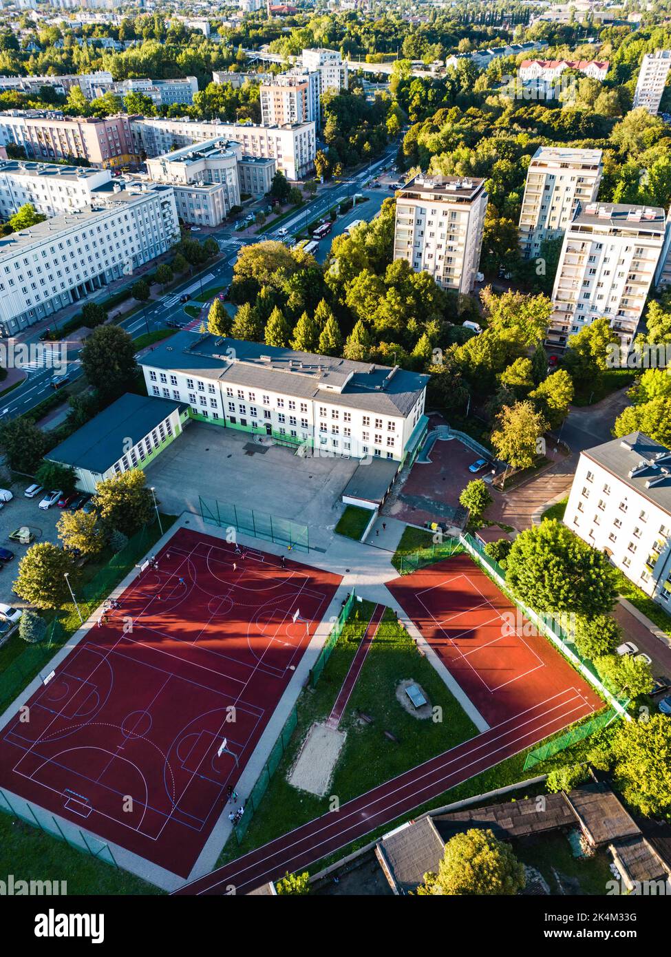 Aerial View of City Center of Sosnowiec. The largest city in the ...