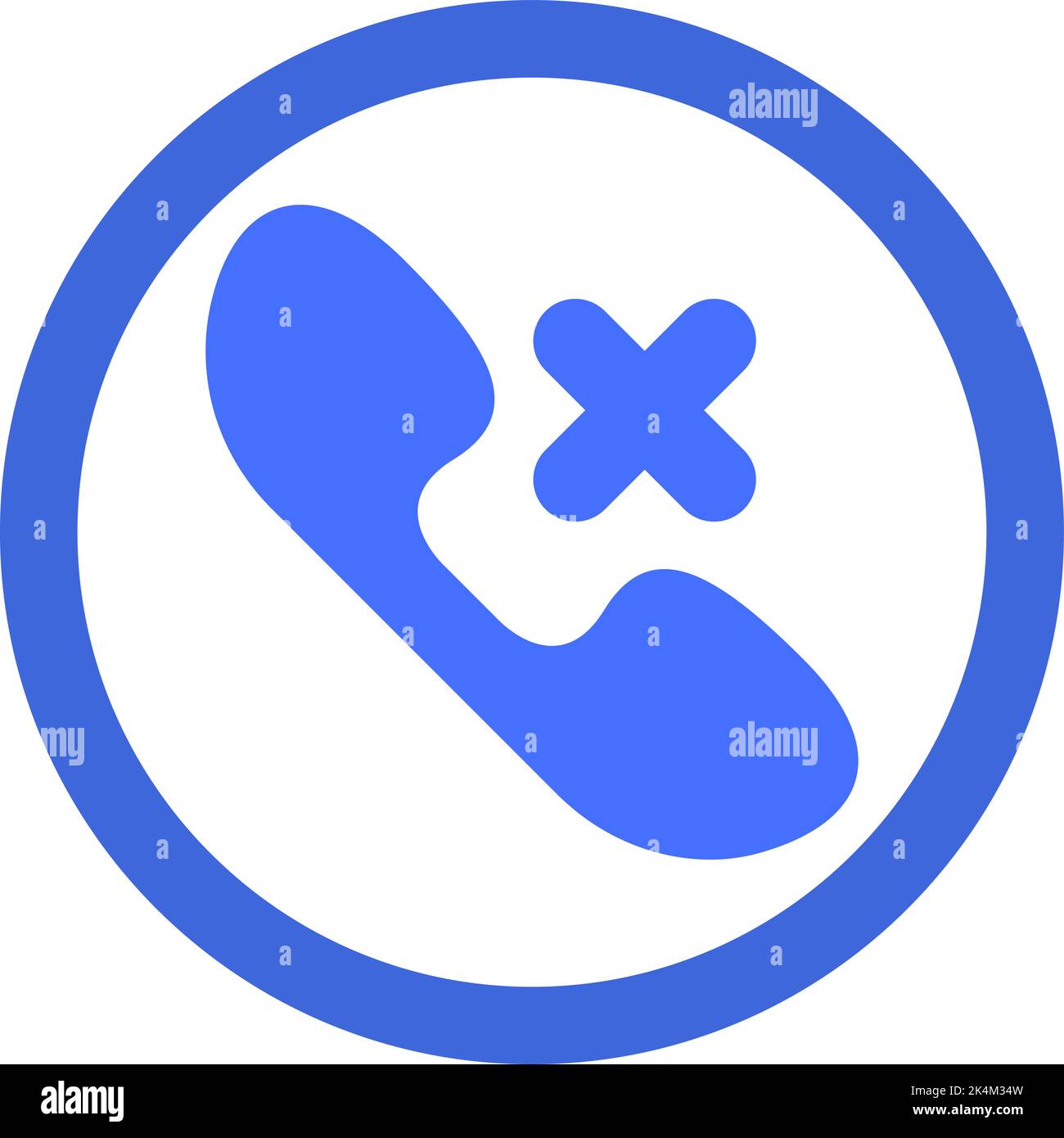 Missed phone call, illustration, vector on a white background Stock ...