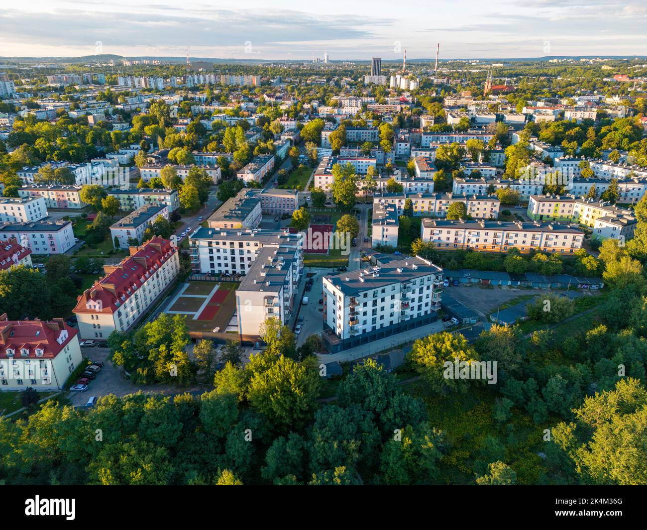 Aerial View of City Center of Sosnowiec. The largest city in the ... Aerial View of City Center of Sosnowiec. The largest city in the ...