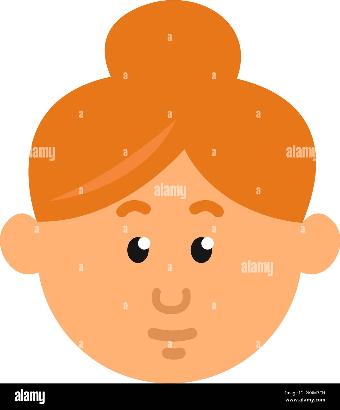 Woman With Hair In A Bun Stock Vector Images Alamy