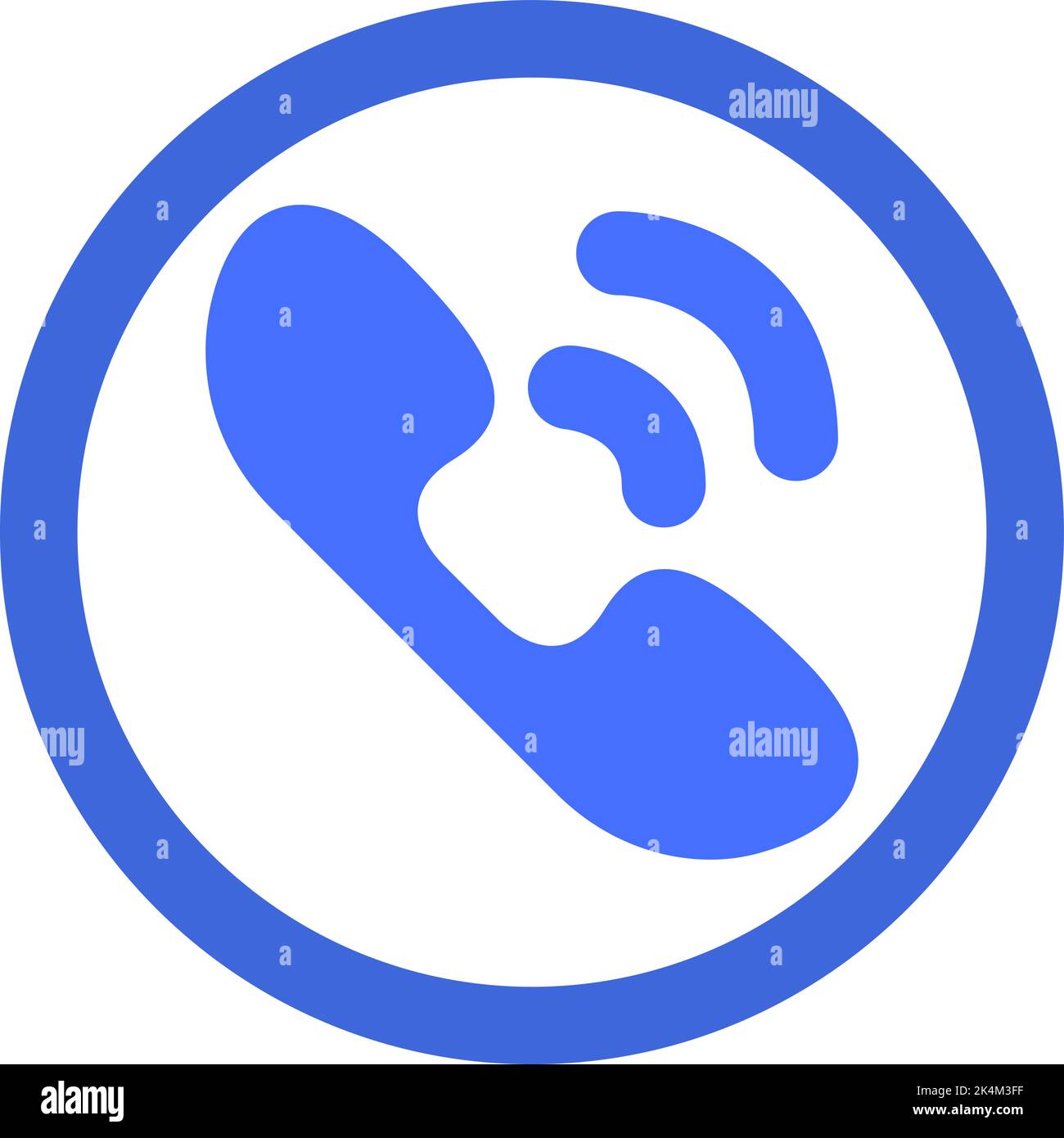 Phone ringing, illustration, vector on a white background Stock Vector ...