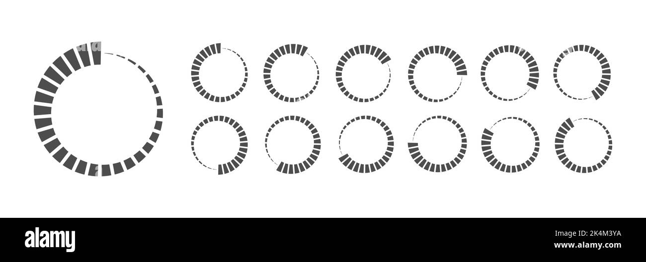 Circular Loading Buffering Icons Vector Stock Vector Image & Art - Alamy