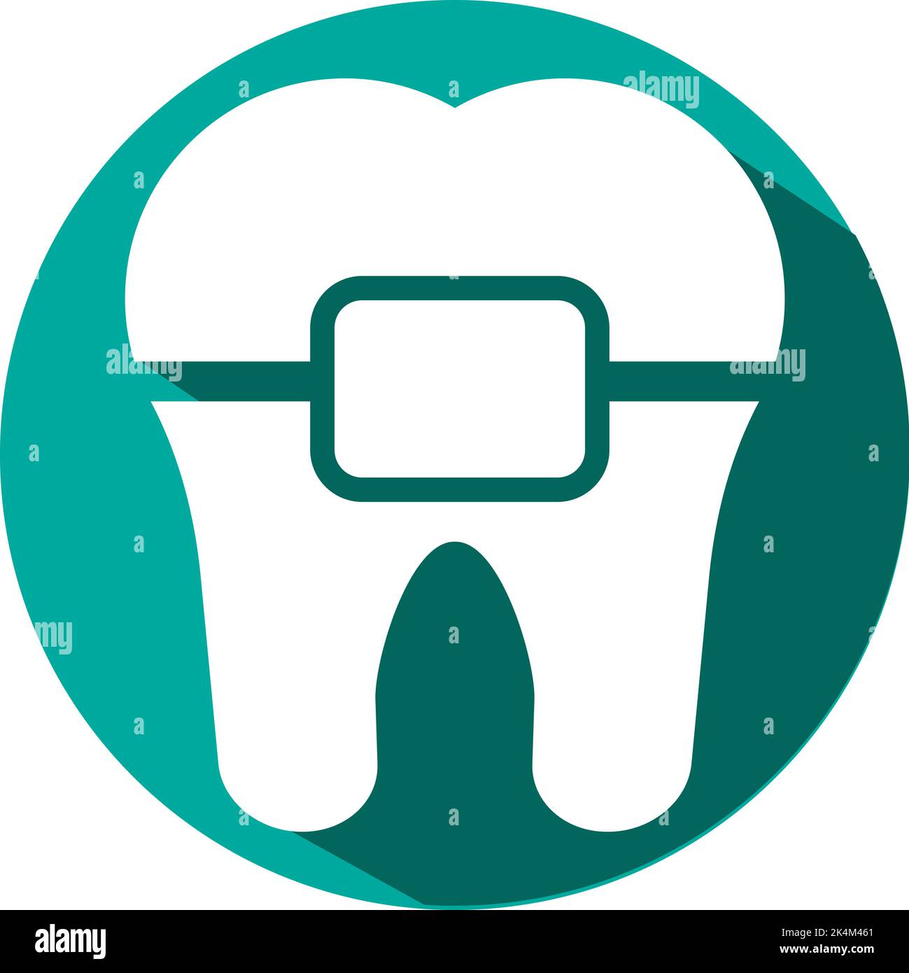 Tooth braces, illustration, vector on a white background Stock Vector ...