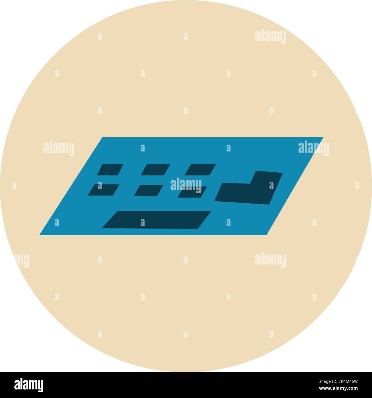 Electronic keyboard, illustration, vector on a white background Stock ...