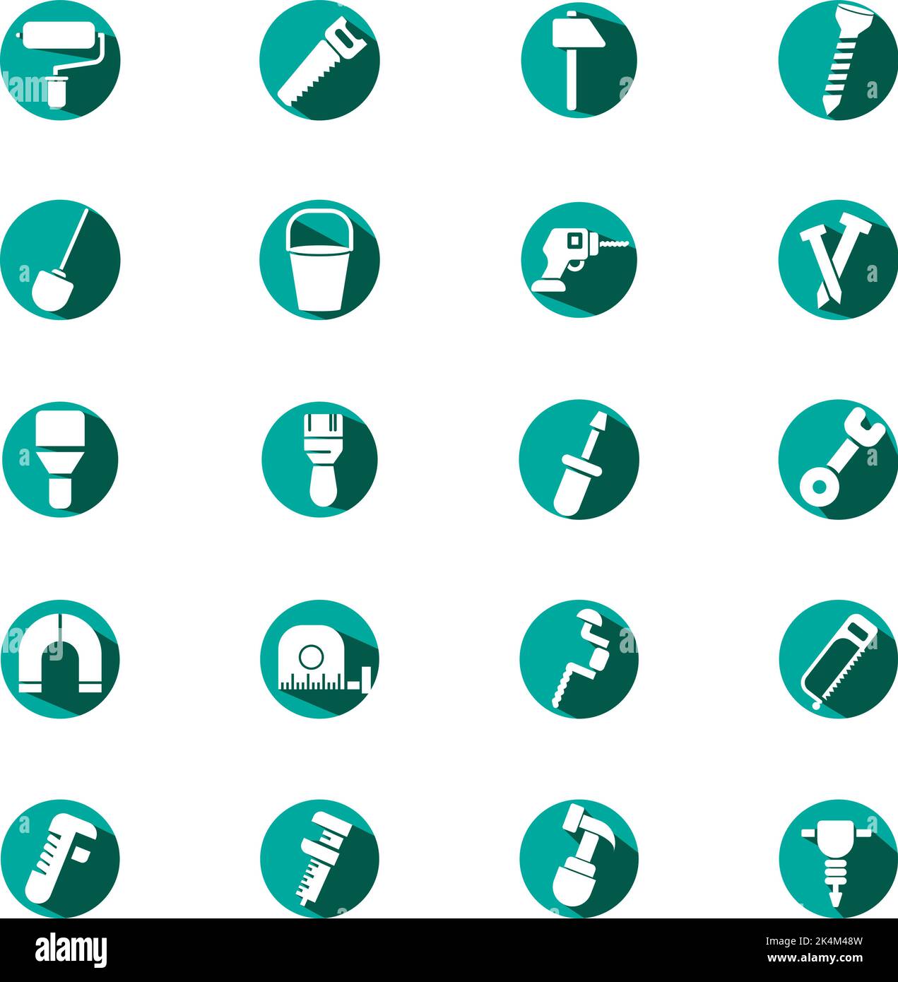 Construction tools, illustration, vector on a white background Stock ...