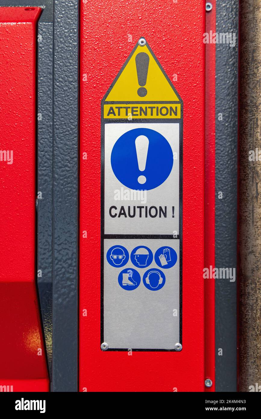 Yellow Triangle Attention and Exclamation Sign Caution Operator Warning ...