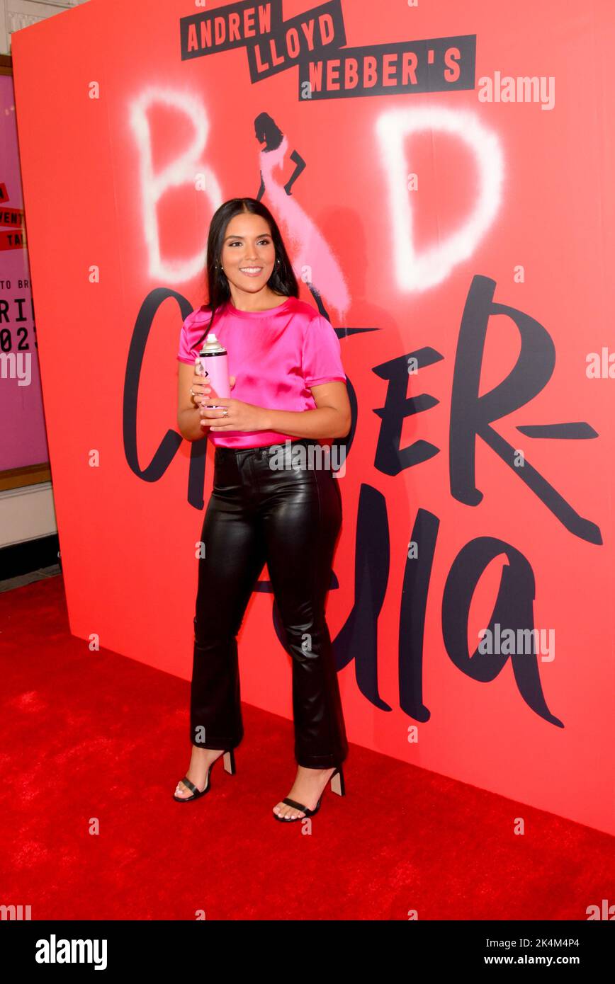 New York, NY on October 3, 2022. Linedy Genao attends a press event to ...