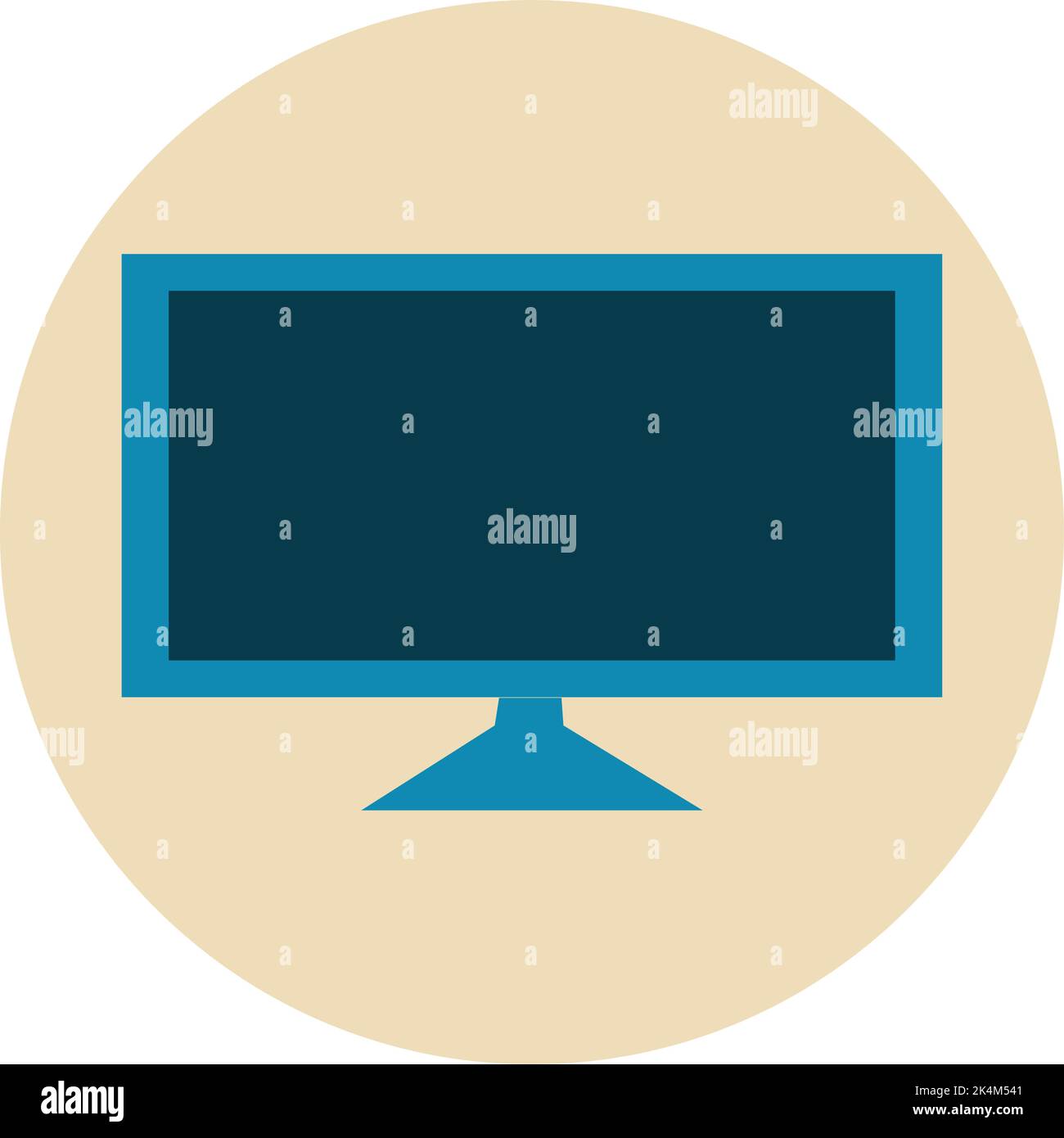 Electronic television, illustration, vector on a white background Stock ...