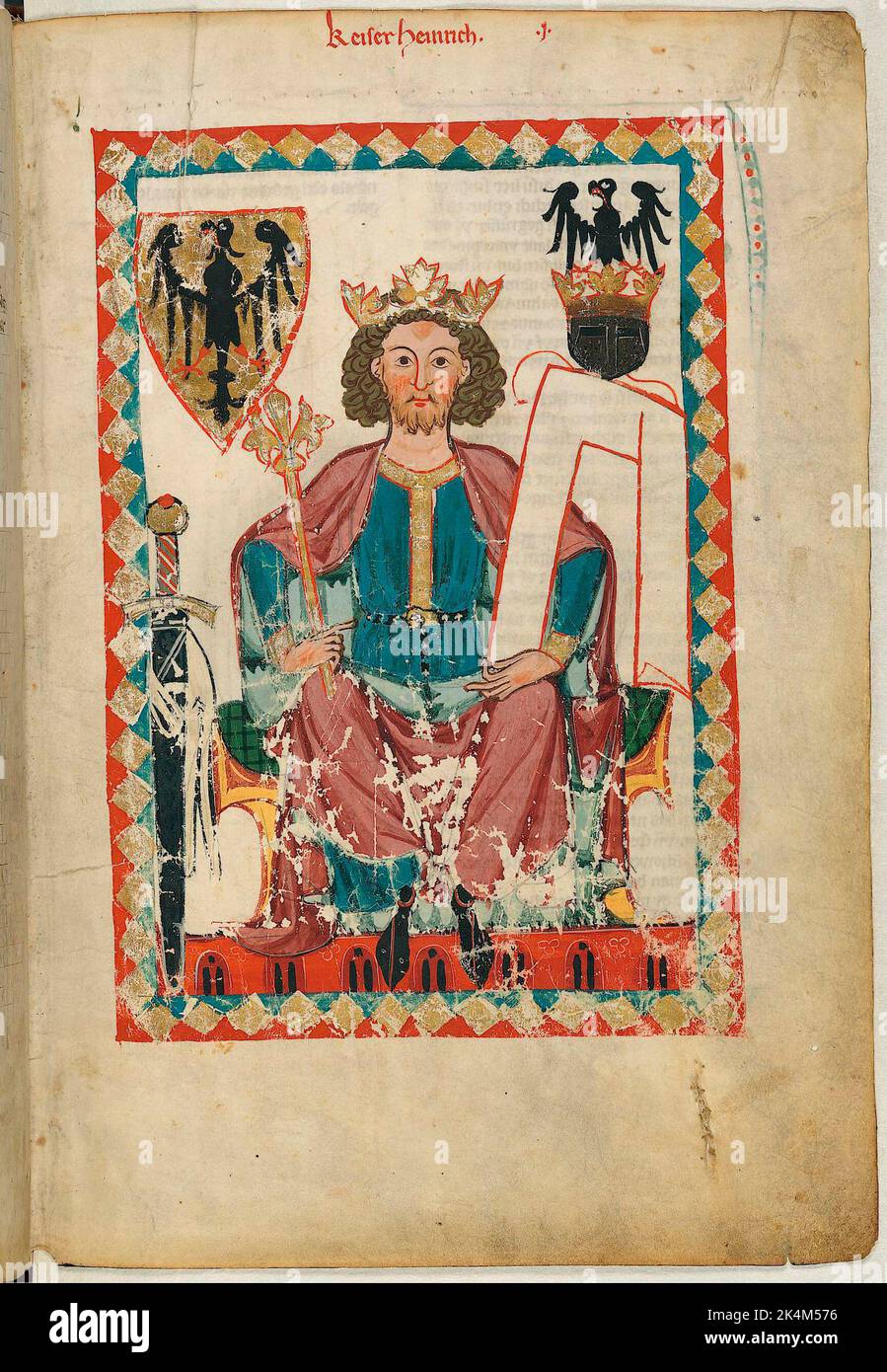 The "Codex Manesse", also known as the "Great Heidelberg Book of Songs ...