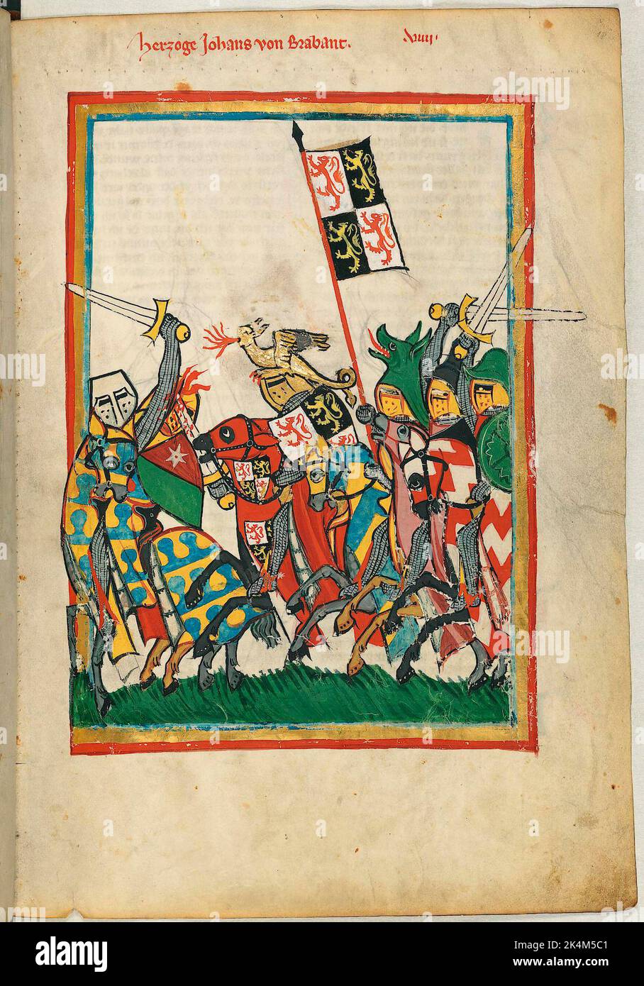 The "Codex Manesse", also known as the "Great Heidelberg Book of Songs ...